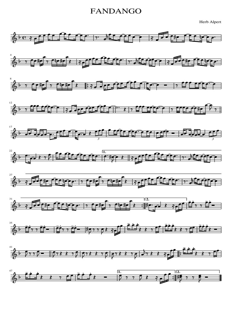 Fandango: Herb Alpert | PDF