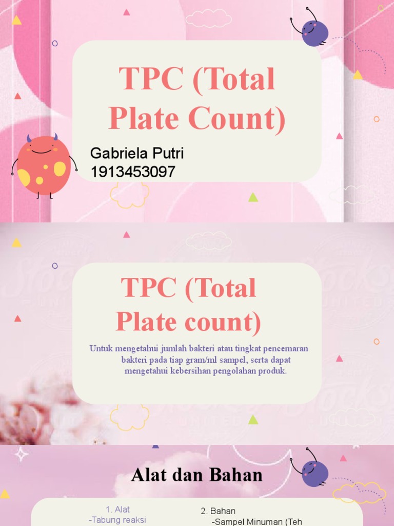 TPC (Total Plate Count) : Gabriela Putri 1913453097 | PDF | Memasak ...