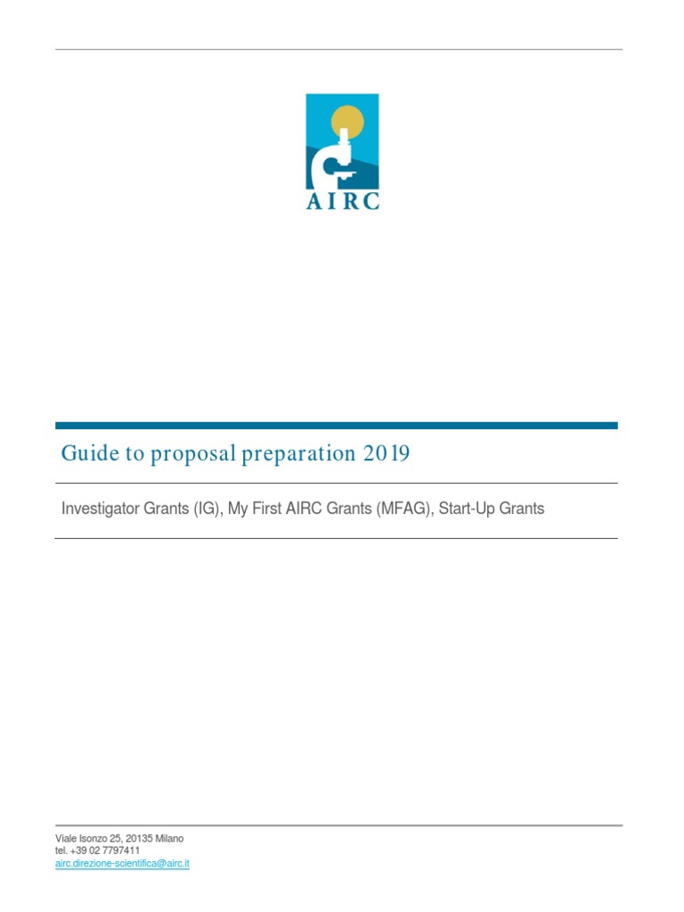 Guide To Proposal Preparation 2019 | PDF | Dna Sequencing | Bioinformatics