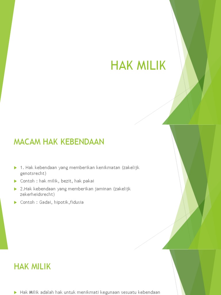 Hak Milik I | PDF