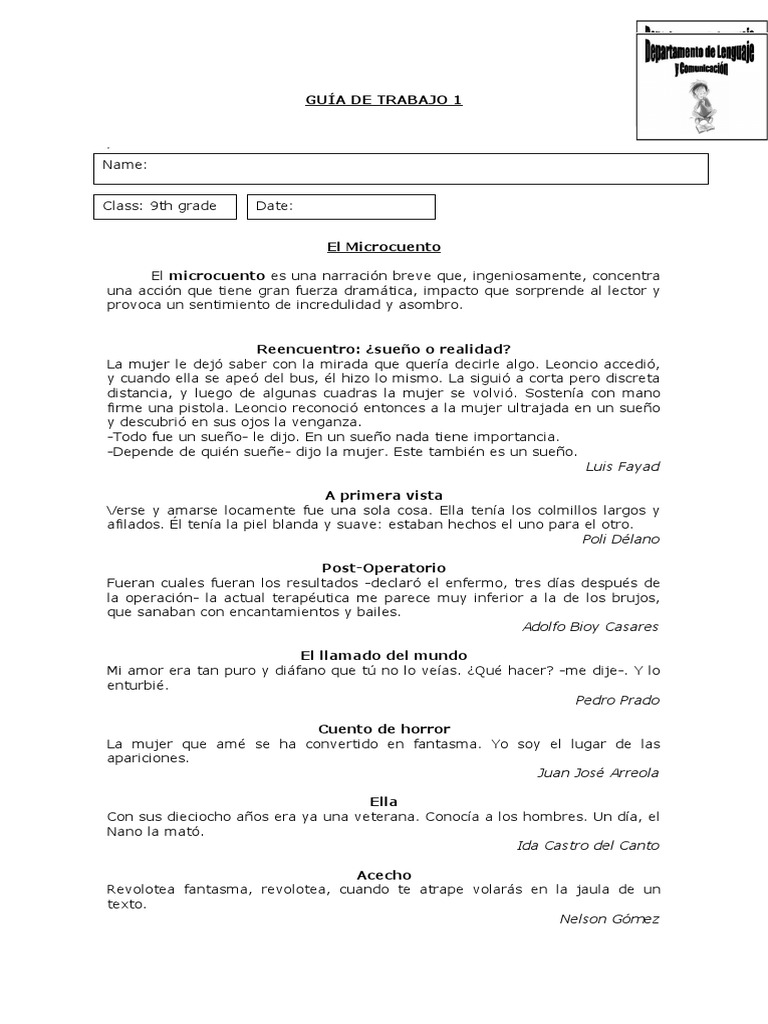 El Microcuento | PDF