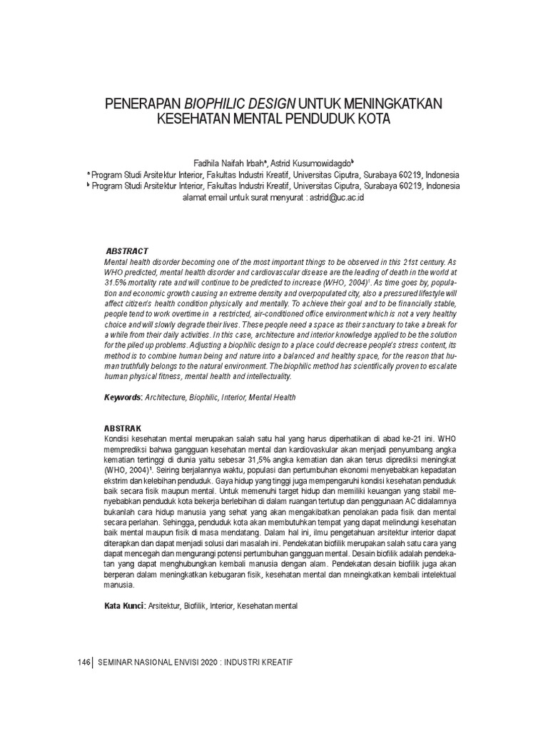 Prinsip Biofilik | PDF | Human Nature | Nature