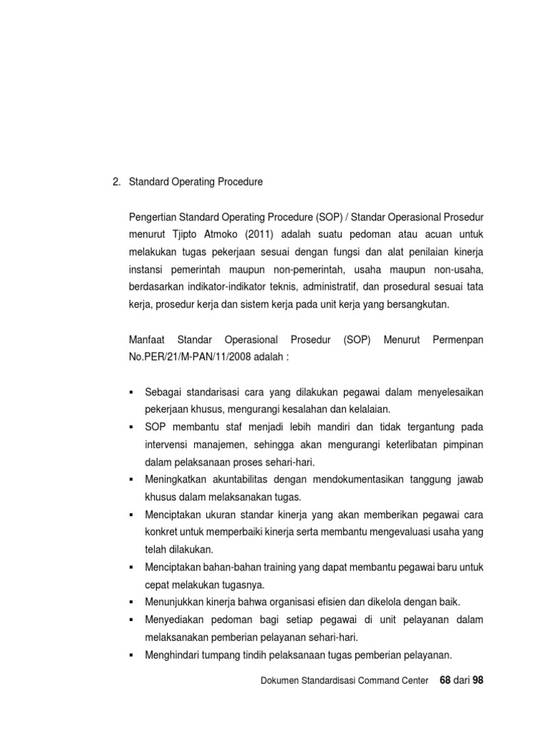 SOP Command Center | PDF