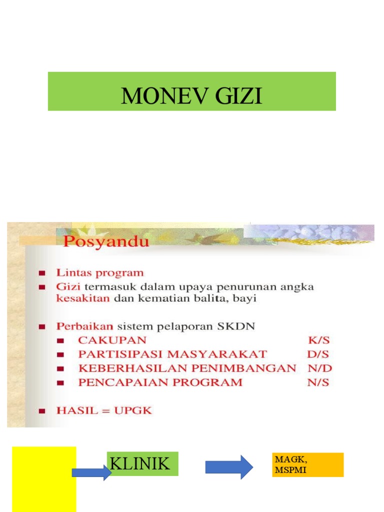 7 Monev Gizi | PDF