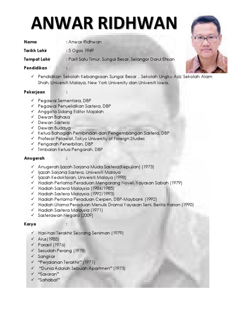 Anwar Ridhwan | PDF