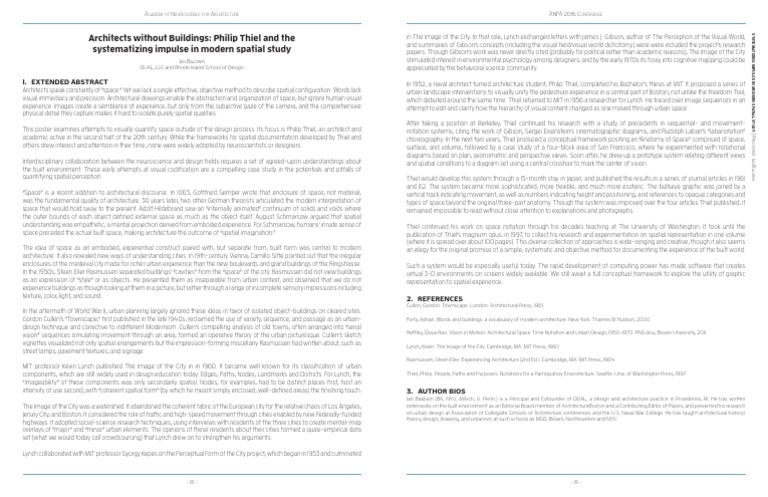 2016-09-16 ANFA Conference Abstract - 06 | PDF | Experience | Space