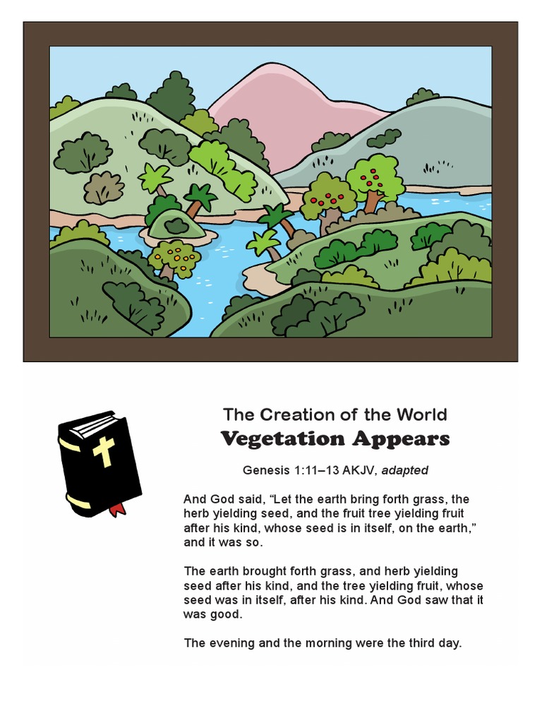 3D Picture: The Creation of The World: Vegetation Grows | PDF ...