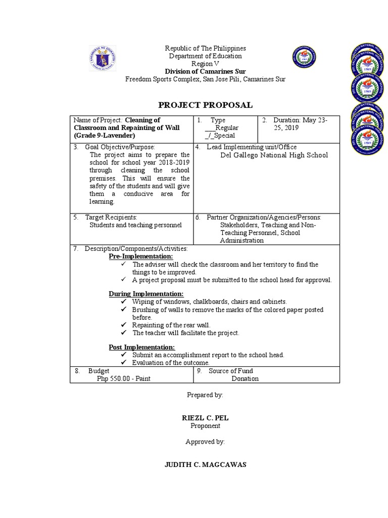 Project Proposal: Division of Camarines Sur | PDF | Classroom | Human ...