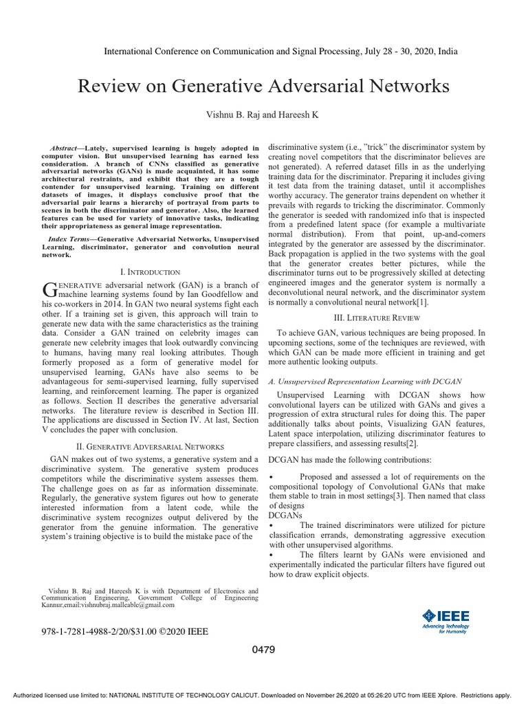 Generative Adversarial Networks | PDF | Machine Learning | Artificial Intelligence