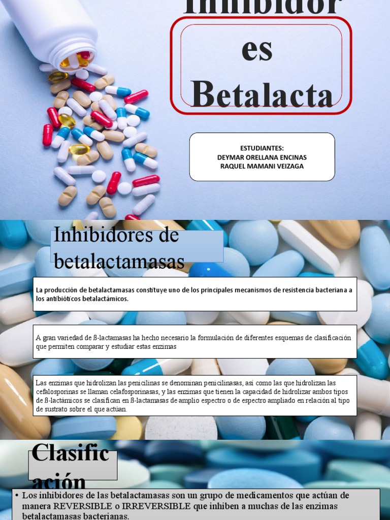 Inhibidores Betalactamasas | PDF | Beta lactamasa | Inhibidor de la enzima