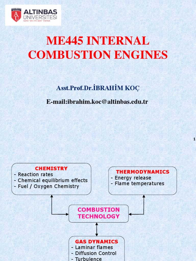 9 - ME445 Internal Combustion Engines - Combustion - 2020 | PDF ...