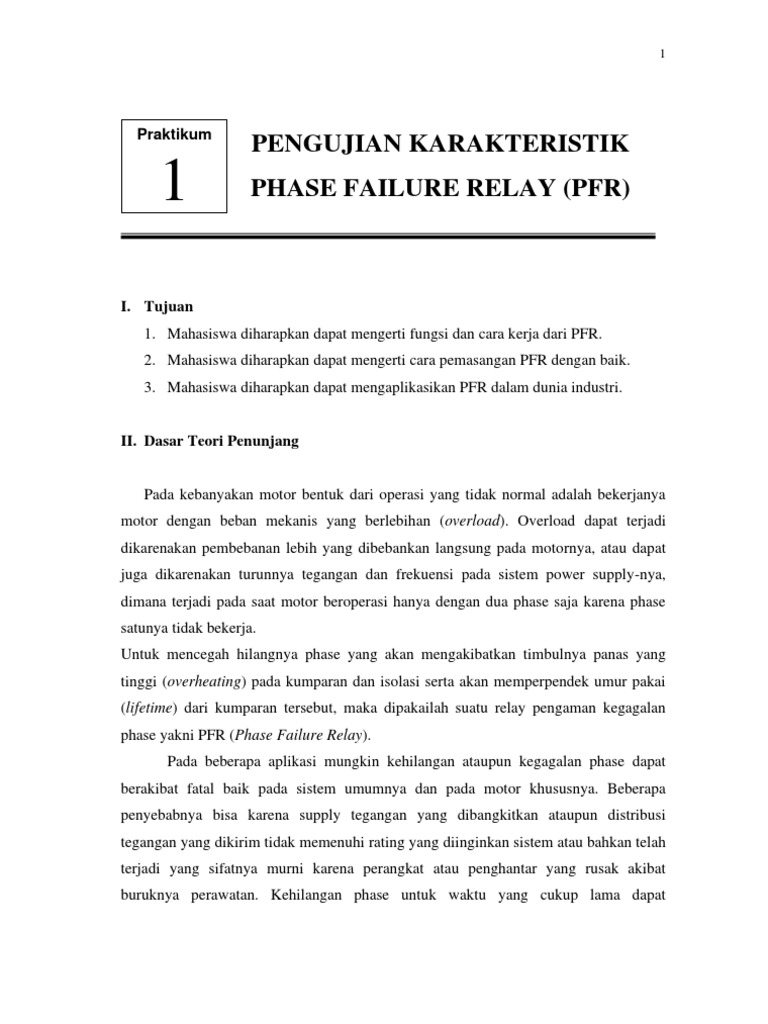 Prakt SPTL PFR | PDF