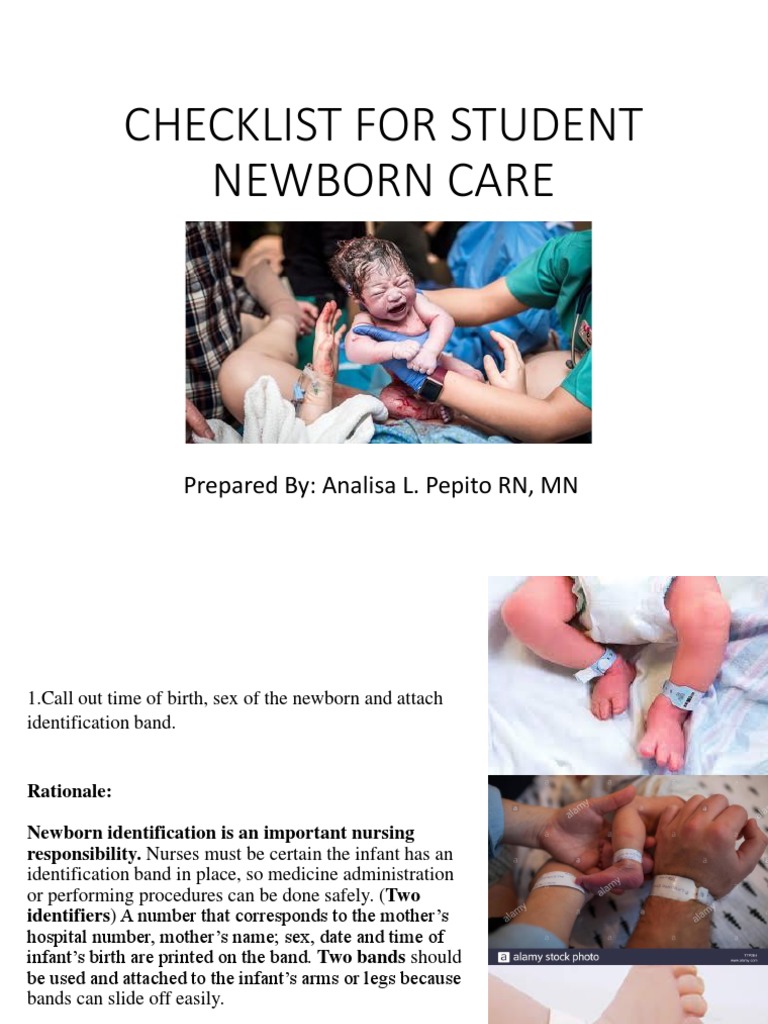 Handout Checklist For Student Newborn Care | PDF | Self-Improvement ...