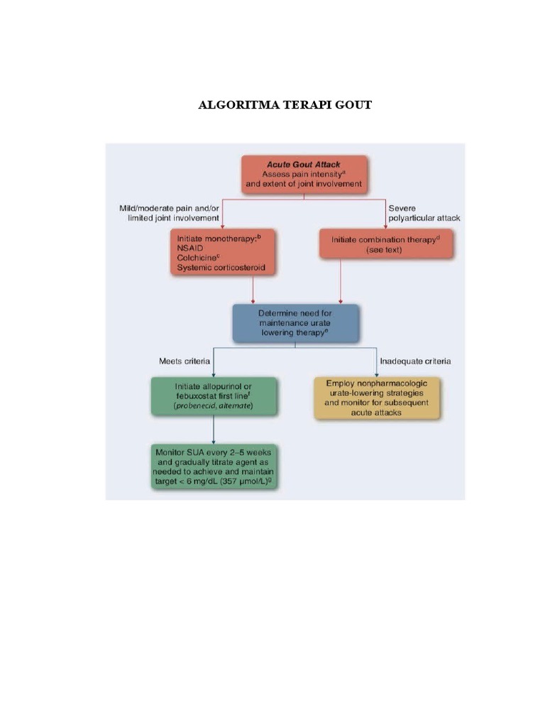 Algoritma Terapi Gout | PDF