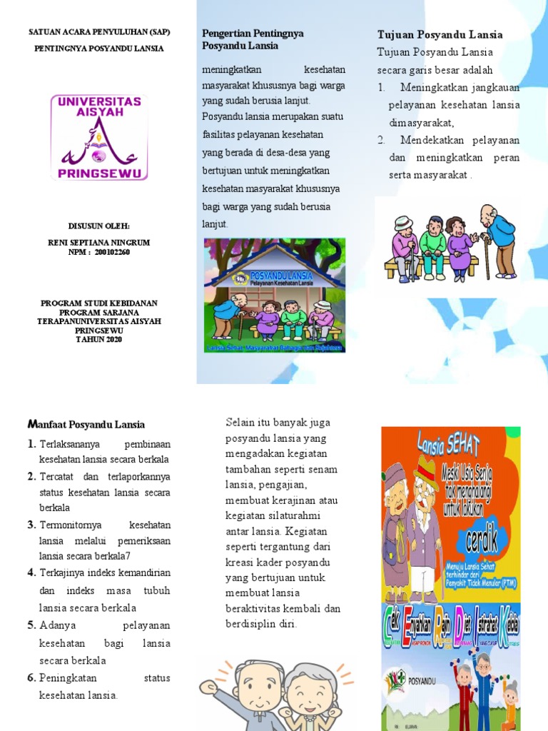 Leaflet Lansia | PDF