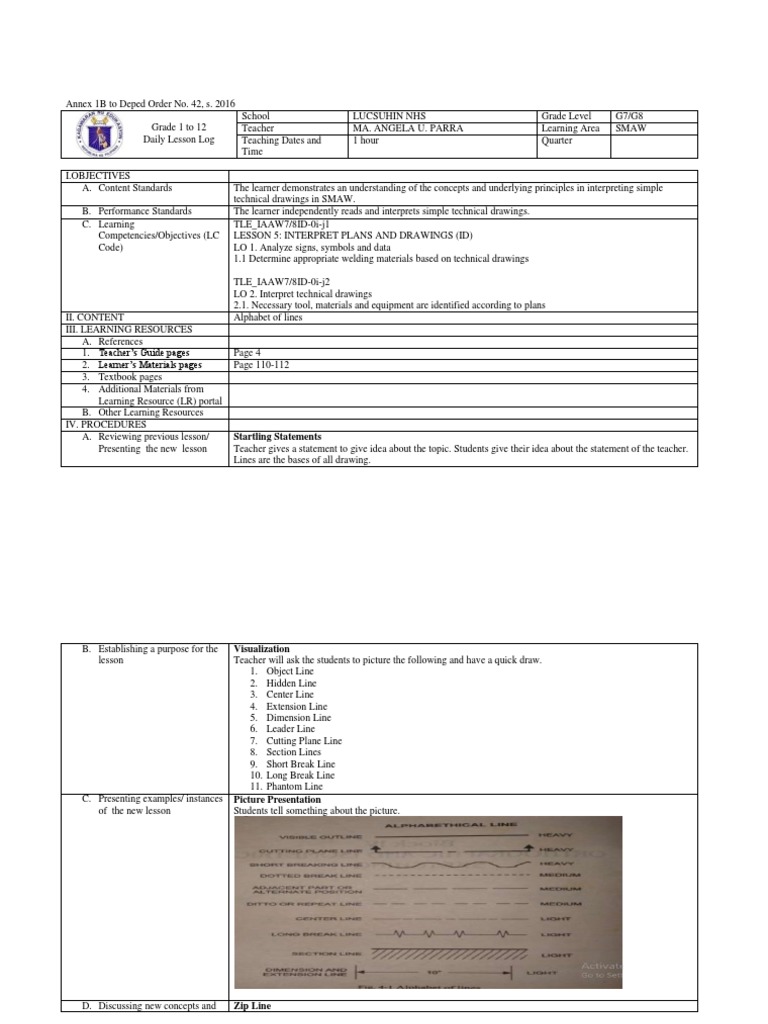 Alphabet of Lines | Download Free PDF | Rubric (Academic) | Technical ...