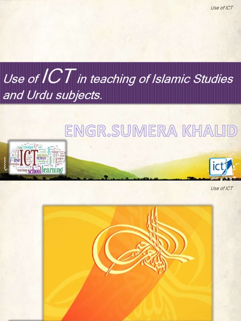 Ict in Teaching of Islam | PDF | Educational Technology | Multimedia