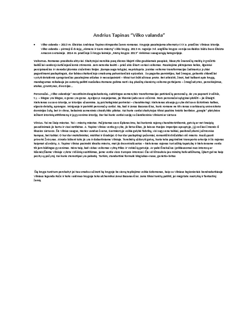 Andrius Tapinas | PDF