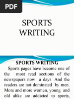 How To Write A Sports Article | PDF | Plain Language | News
