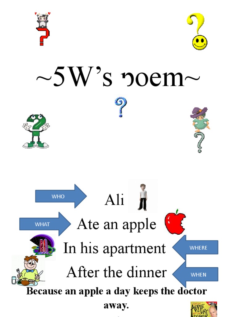 5W's Poem | PDF