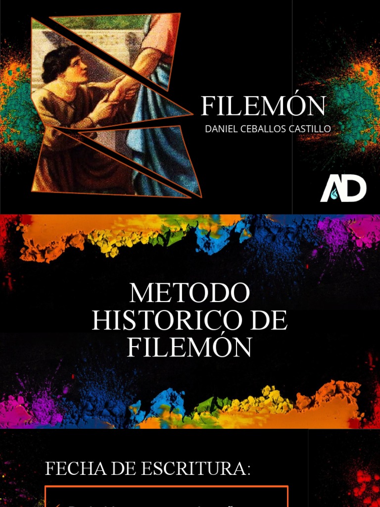 Filemón Presentación - Metodo Historico | PDF | Pablo el apóstol | Epístola a los efesios