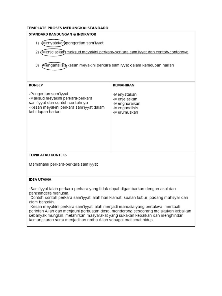 Proses Merungkai Standard | PDF