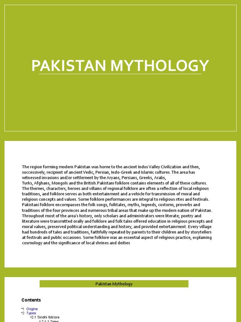 Pakistani Folklore and Mythical Creatures | PDF | Pakistani Folklore ...