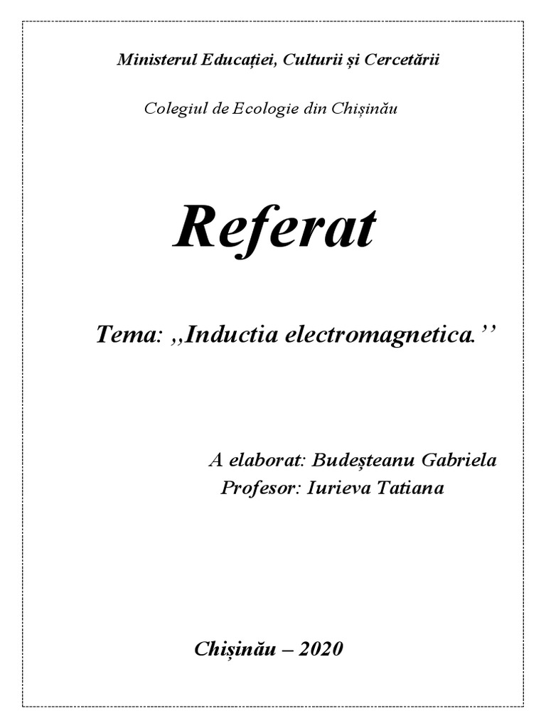 Inductia Electromagnetica | PDF