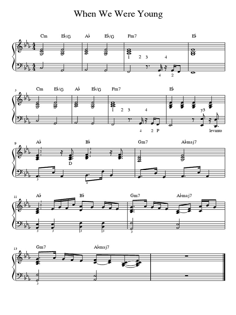 When We Were Young | PDF