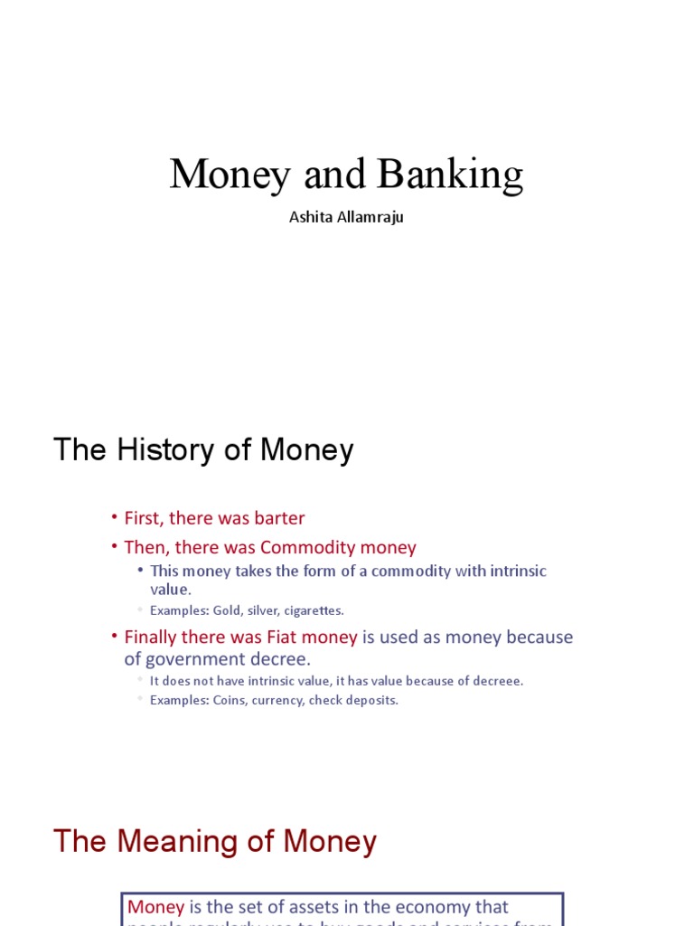 Money and Banking | PDF | Demand For Money | Money