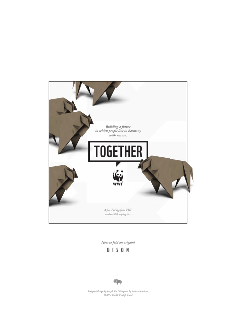 Together: Bison | PDF | Origami | World Wide Fund For Nature