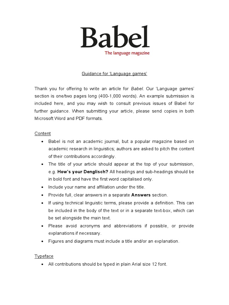 Guidance For Language Games PDF Typefaces Quotation Mark