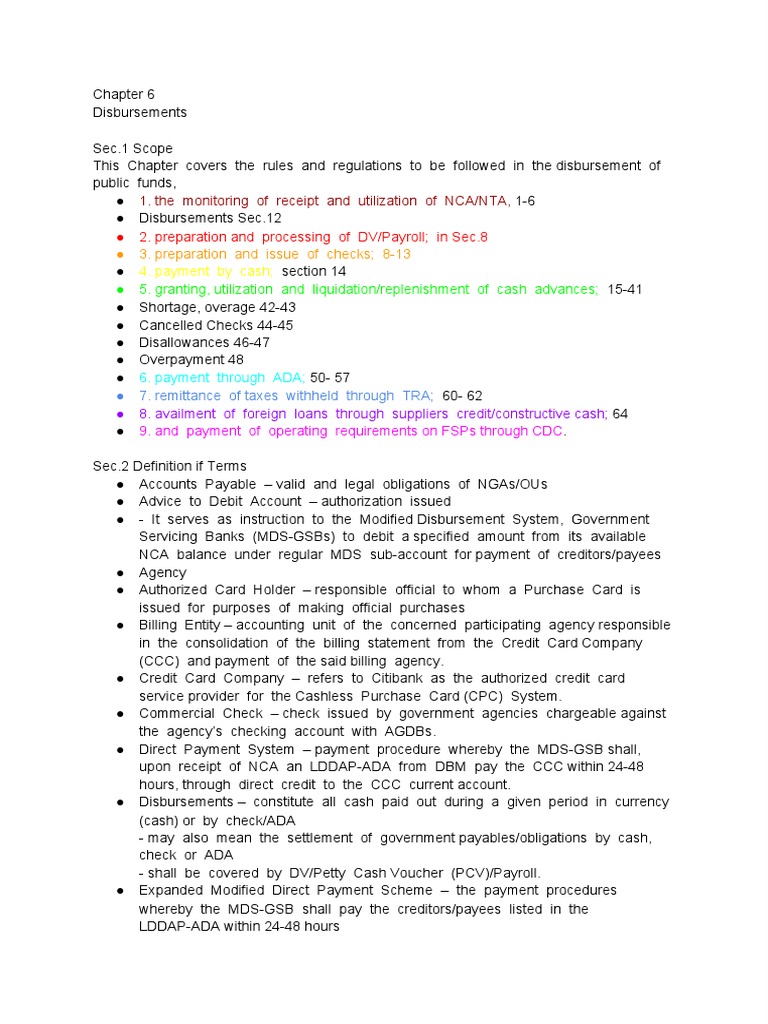 GAM 1 Chapter 6 | PDF | Cheque | Payments