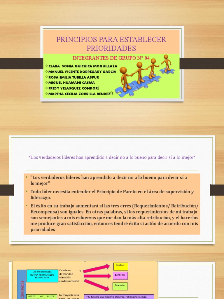 Principios para Establecer Prioridades | PDF