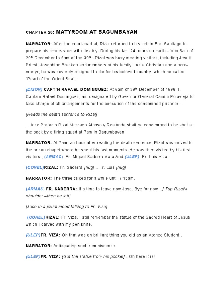 Martyrdom at Bagumbayan: A Detailed Account of Dr. Jose Rizal's Final ...