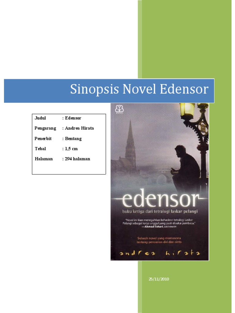 Sinopsis Edensor | PDF | Fiksi Misteri, Thriller, & Kejahatan | Klasik