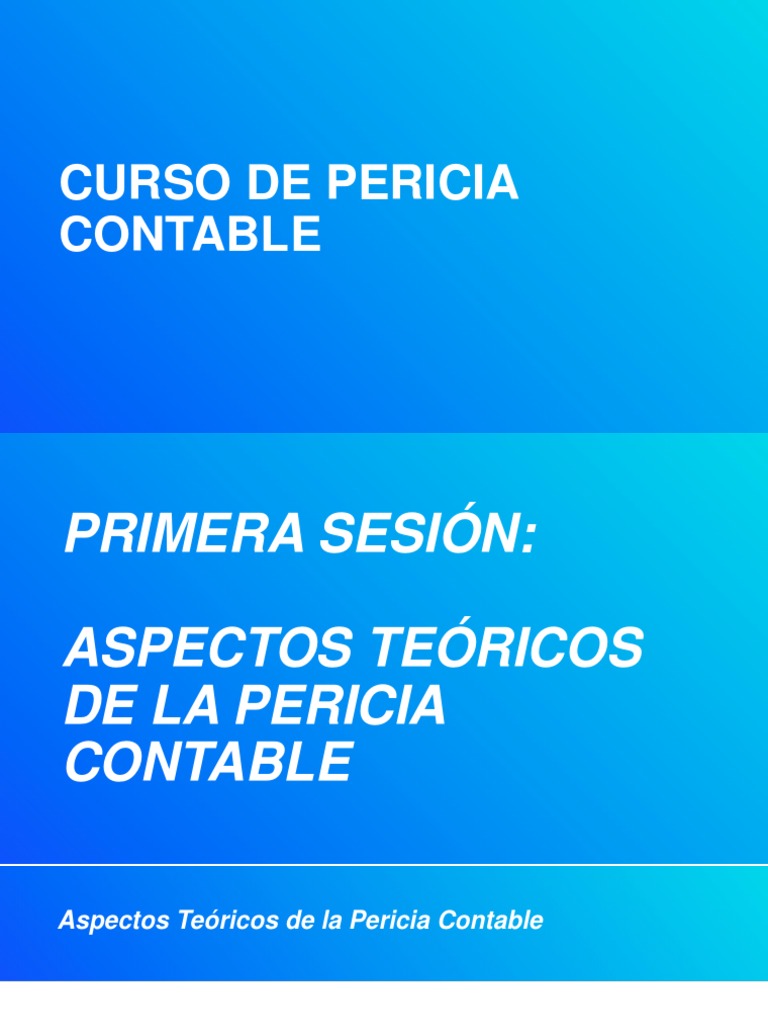 Curso de Pericia Contable | PDF | Experto | Testigo experto
