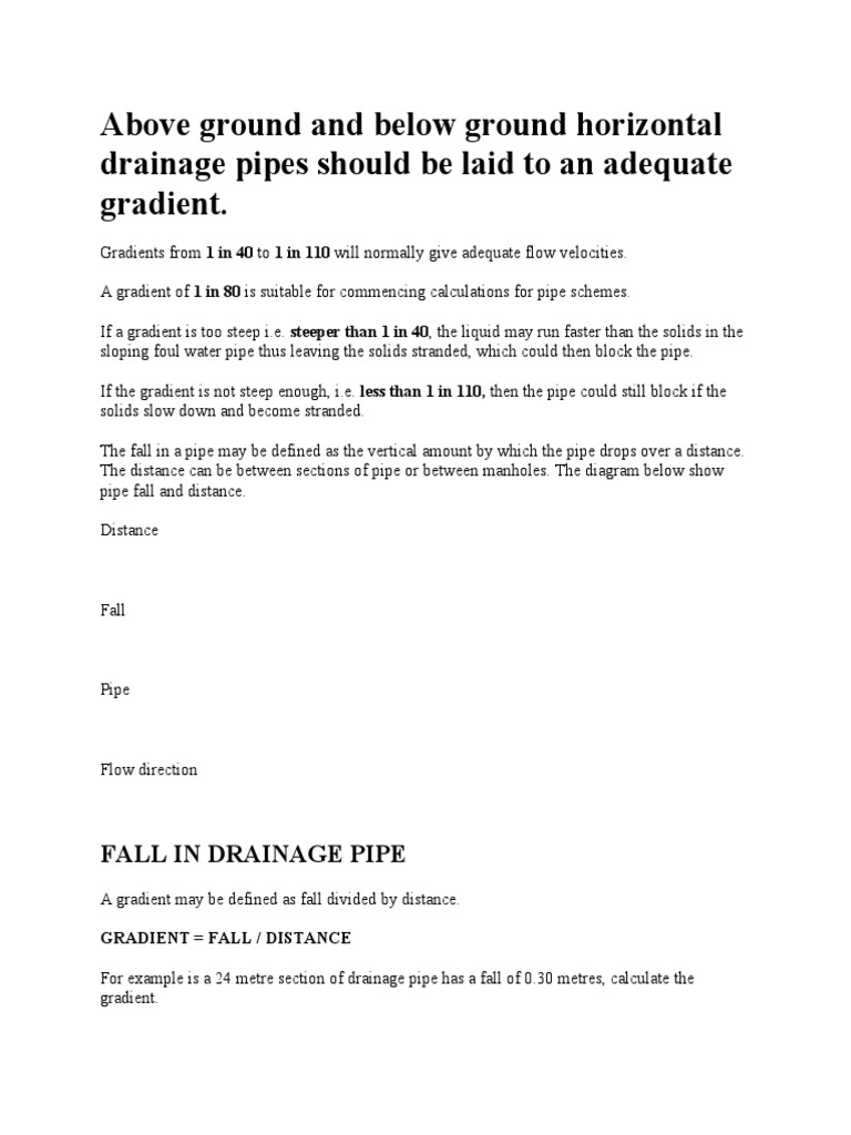 Invert Level Ion | PDF | Slope | Sanitary Sewer