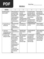 Rubric For Physical Education | PDF | Physical Education | Leadership