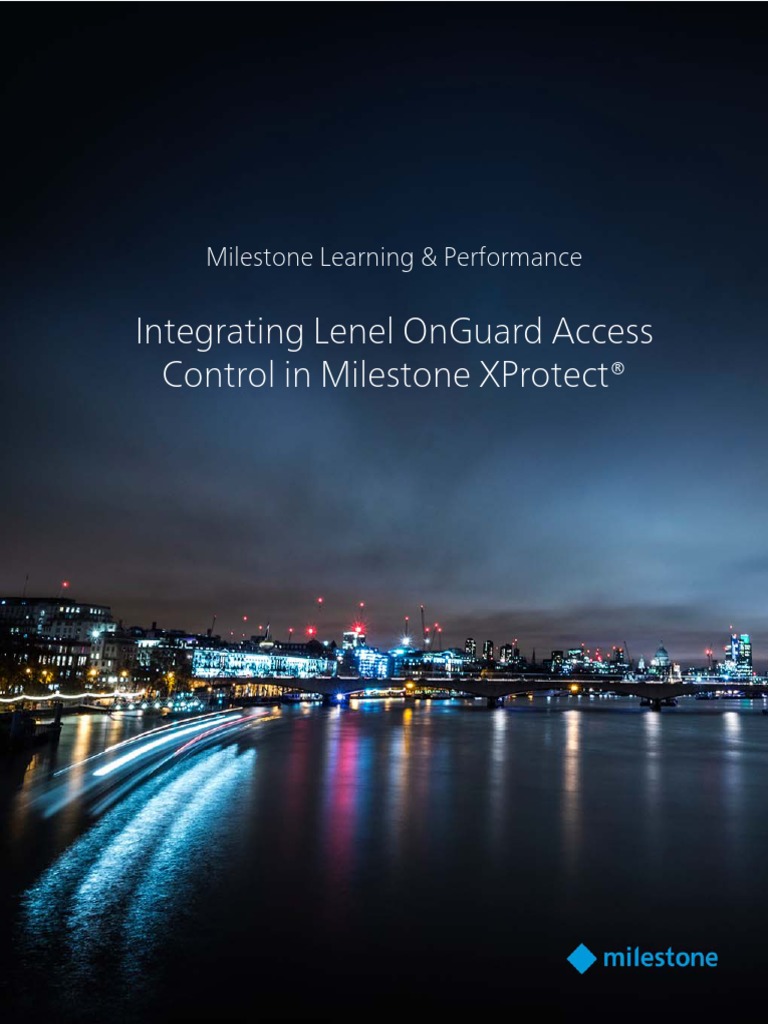 Integrating Lenel Onguard Access Control in Milestone Xprotect® | PDF ...
