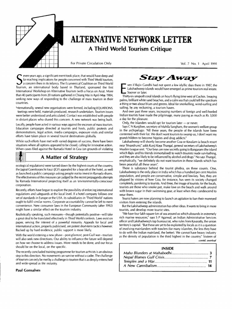Alternative Network Letter Vol 7 No.1-Apr 1991-EQUATIONS | PDF | Bali ...