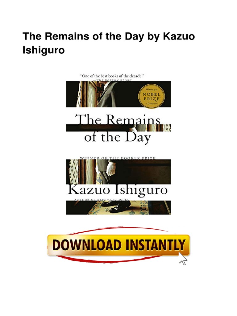 The Remains of The Day by Kazuo Ishiguro | PDF | Self-Improvement