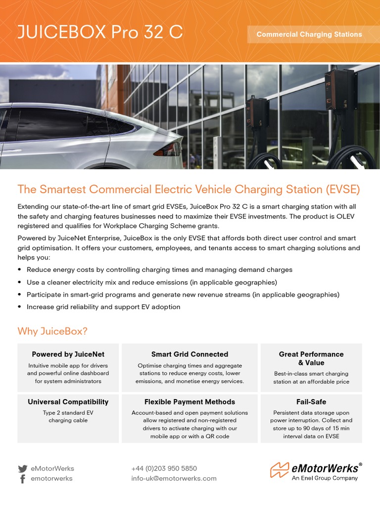 Juicebox Pro 32 C: The Smartest Commercial Electric Vehicle Charging ...
