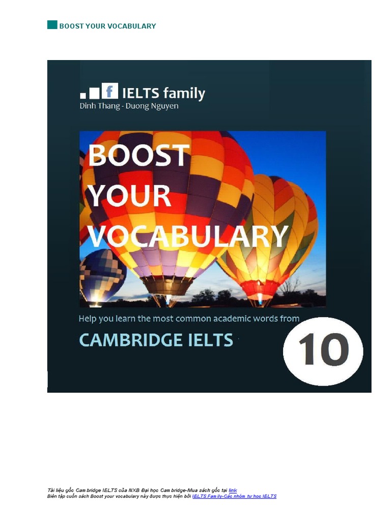 Boost Your Vocabulary - Cam 10 | PDF