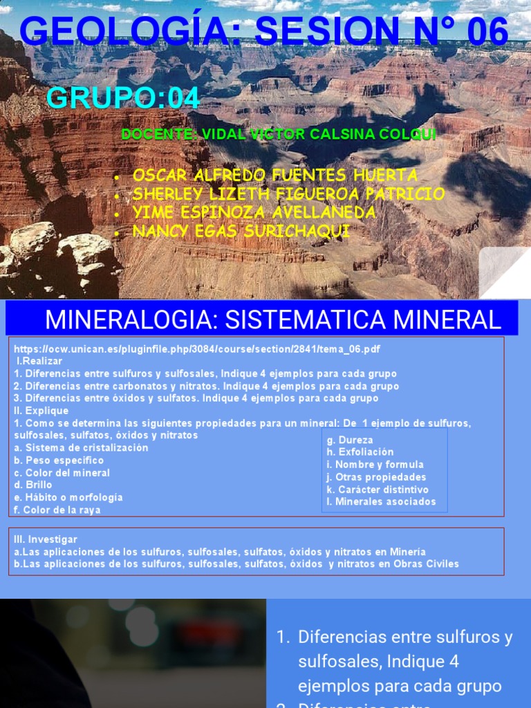 Tarea S-6 | PDF | Minerales | Rieles