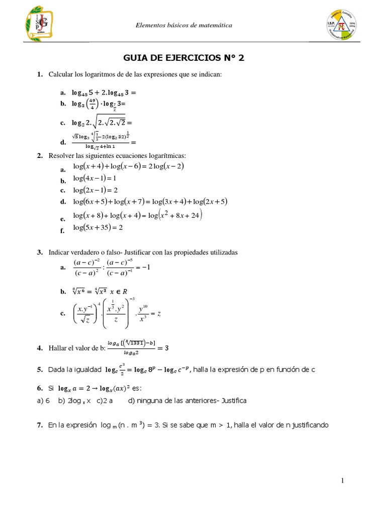 Guia de Ejercicios N 2 | PDF