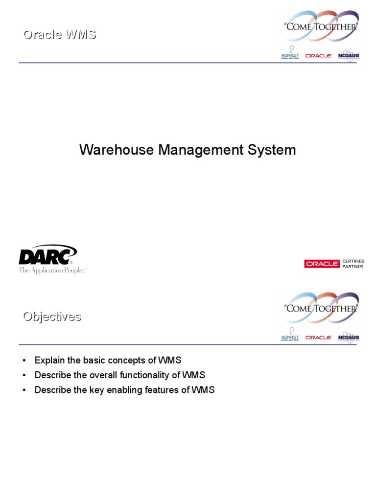 Warehouse Management System: Oracle WMS | PDF | Logistics | Warehouse