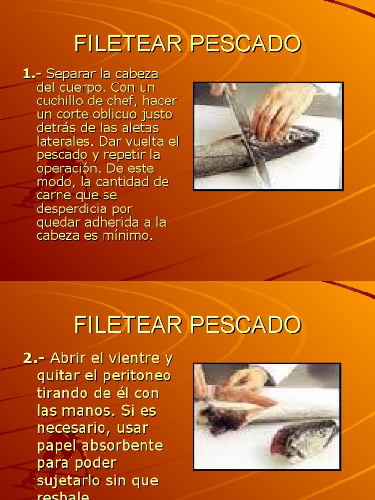 Filetear Pescado | PDF
