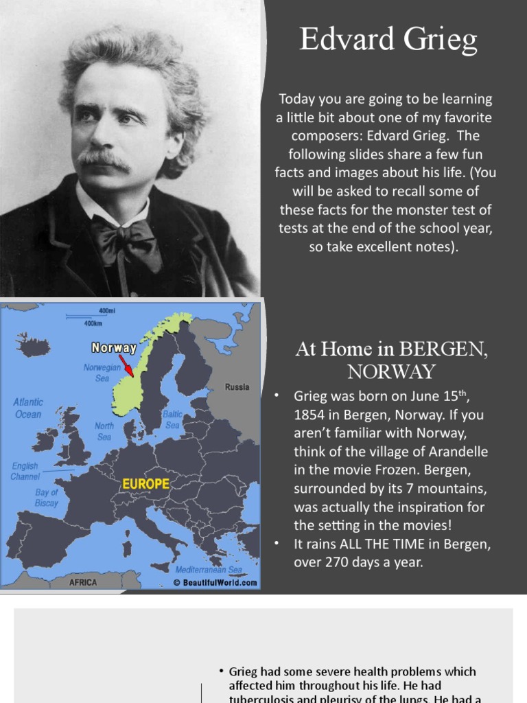 Edvard Grieg History | PDF | Classical Compositions | Classical Music