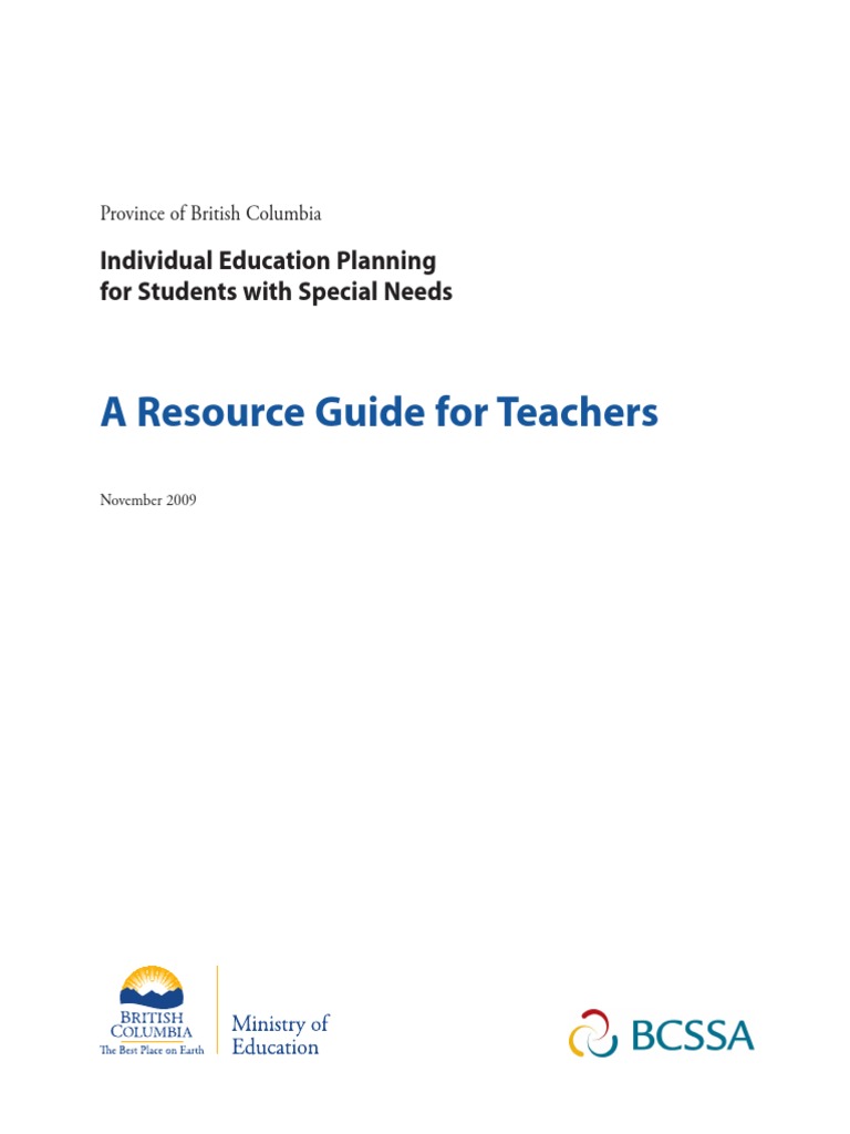 IEP Resource Guide for BC Teachers | PDF | Individualized Education ...